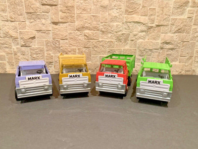 Mighty Marx Trucks Pressed Steel Lot Of 4 | eBay
