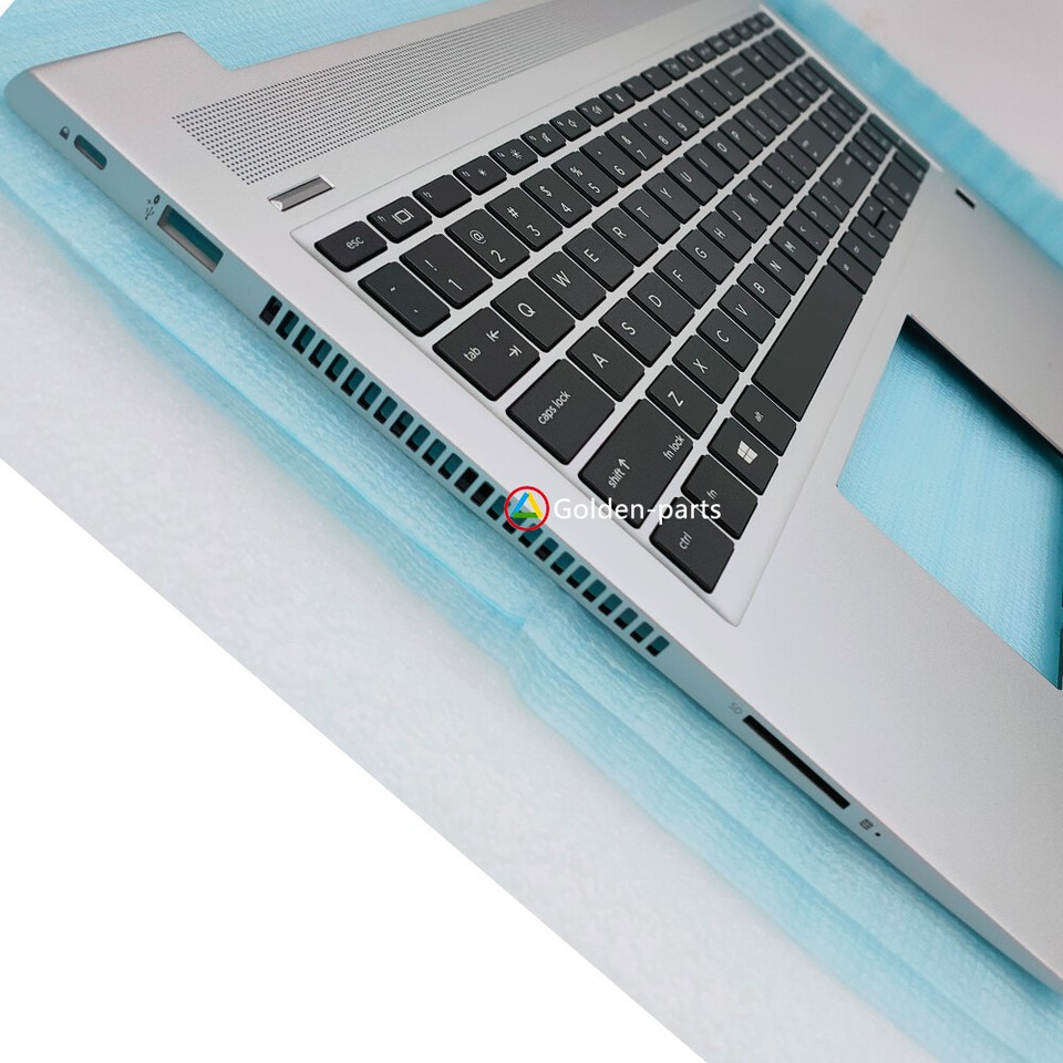 New Palmrest No-Backlit Keyboard L45091-001 Silver For HP ProBook 450 ...