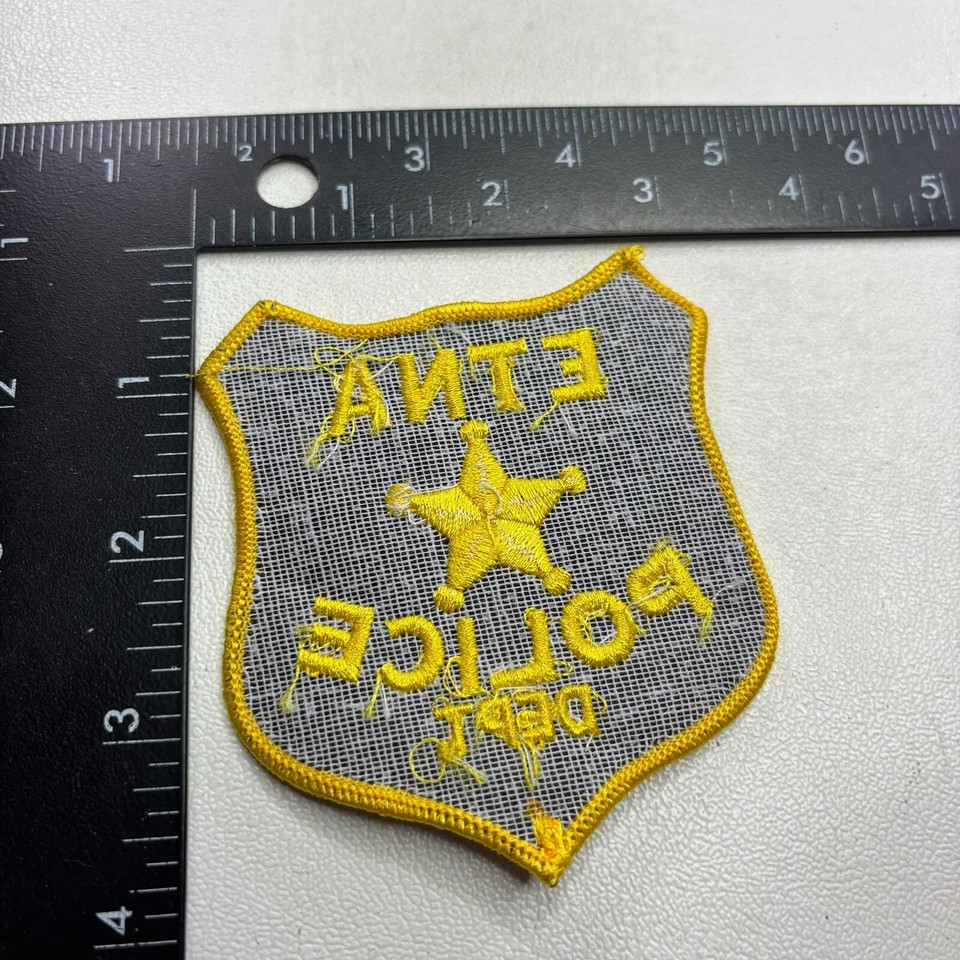 ETNA POLICE DEPT. Police Shoulder Patch 51D6 | eBay