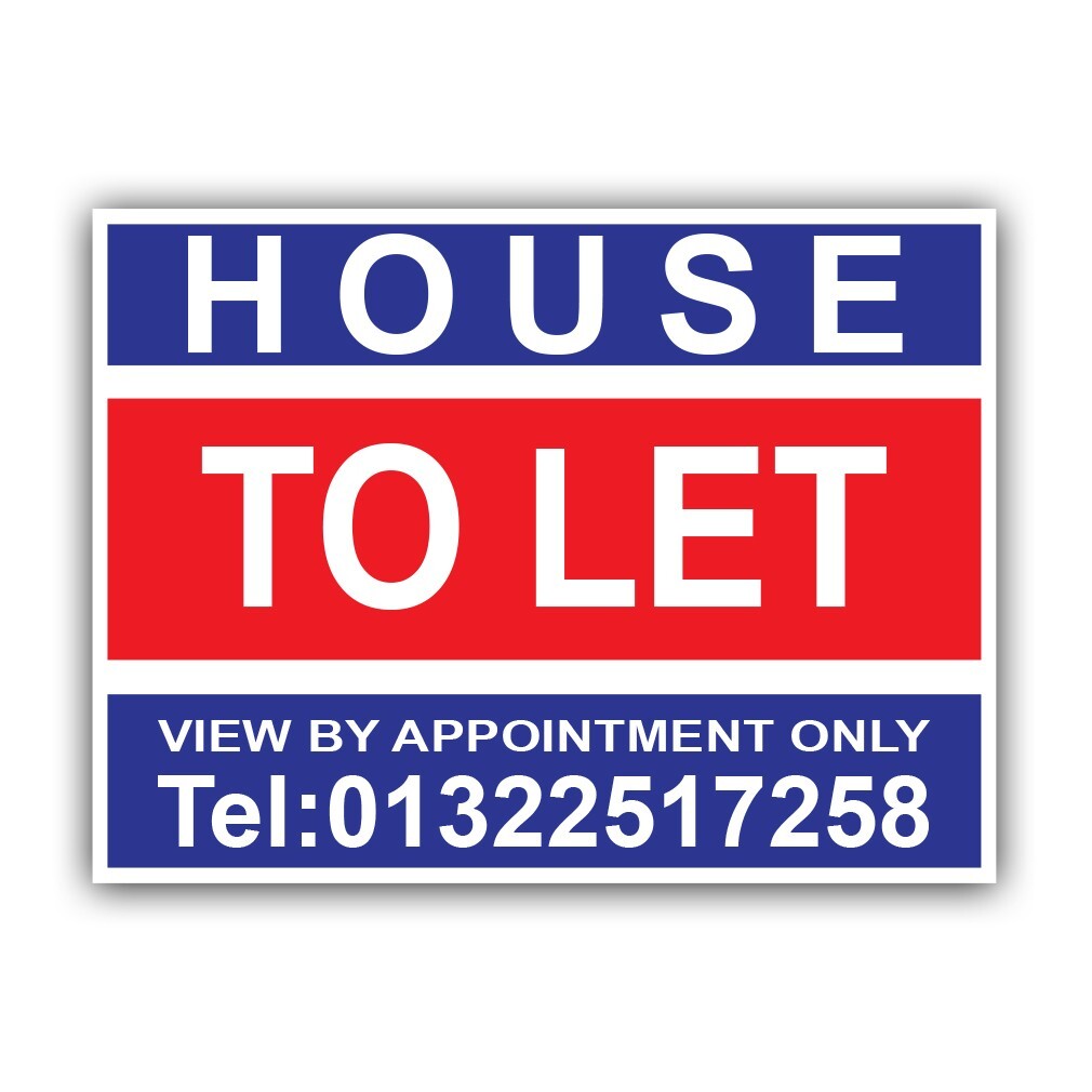 House To Let Sign Boards Personalised Correx Estate Agent Signs x2 54 ...
