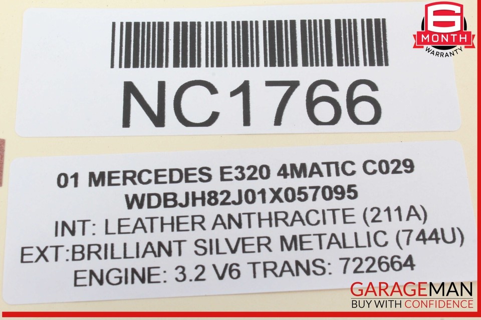 01-04 Mercedes W210 E320 4MATIC TCU TCM Tranny Transmission Control ...
