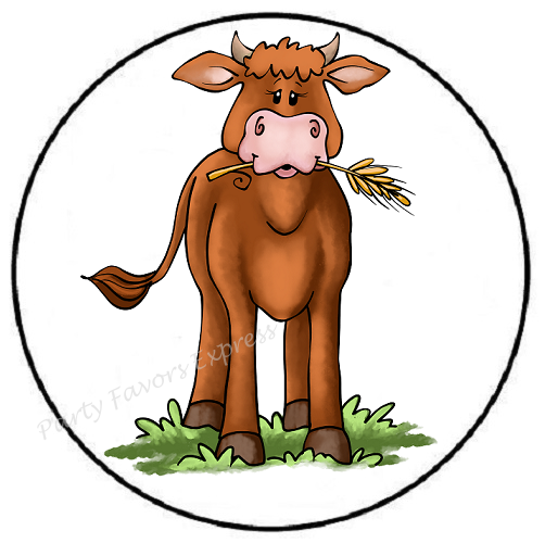 COUNTRY BULL FARM ENVELOPE SEALS LABELS STICKERS PARTY FAVORS | eBay