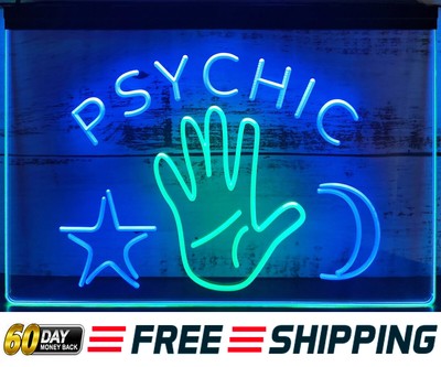 Psychic Palm Reader LED Neon Light Sign Tarot Fortune Teller Wall Art ...