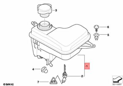Genuine BMW X3 E60 E61 E63 E64 E65 E66 E83 520d 525d Expansion Tank 17137800292 | eBay