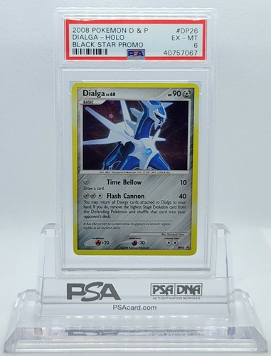 Carte Holo Foil Dialga #DP26 Promo Étoile Noire Pokémon PSA 6 EX-MT ...
