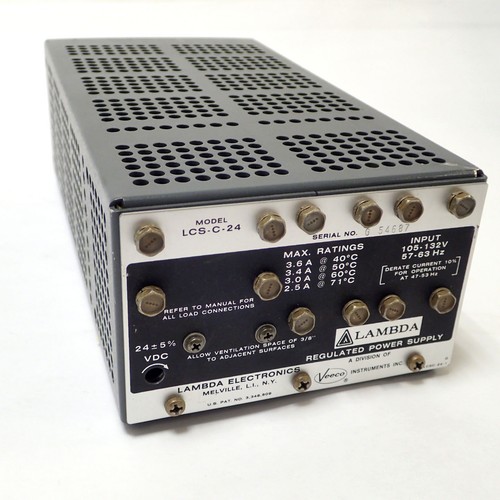 LAMBDA VEECO LCS-C-24 OVP LINEAR REGULATED POWER SUPPLY 24VDC 3.6AMP MIL-SPEC | eBay