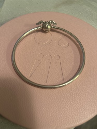 7.5" PANDORA Harry Potter Golden Snitch Clasp Bangle Bracelet ...