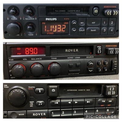 Rover Philips Old Car Radio Stereo code decode from Serial Number ...