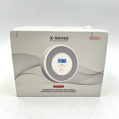 5-Pack XSense XP0A-SR Smoke And Carbon Monoxide Alarm With Voice Alerts | eBay