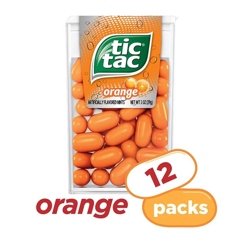 Tic Tac Assorted Flavour Mini Candy 12 boxes x 14gm - Orange | eBay