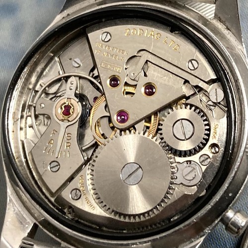 Zodiac 1950s Vintage STOP Flyback Chronograph Watch Swiss 17j Ref 906 ...