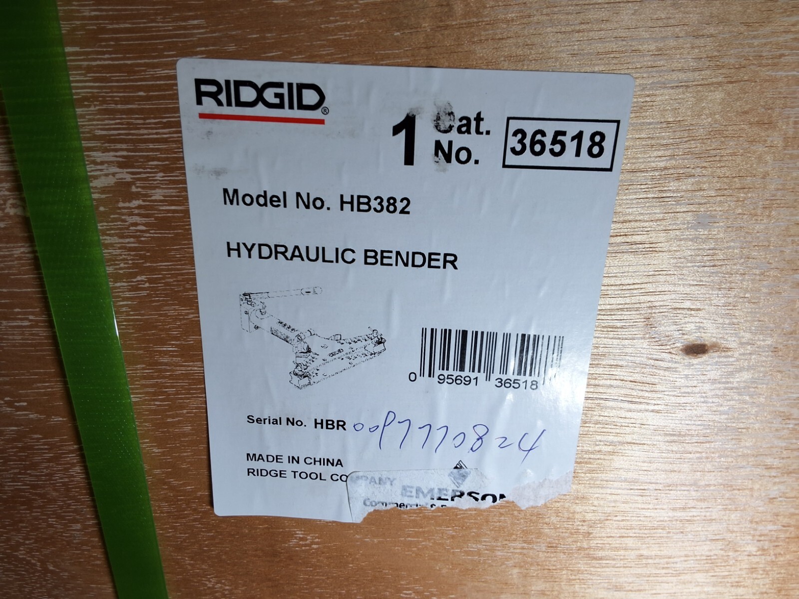 New Ridgid Professional 3/8" - 2" Pipe Bending Machine with Hand Pump ...