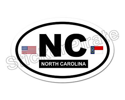 * Oval Car Magnet NC North Carolina Flags Magnetic Bumper Sticker | eBay