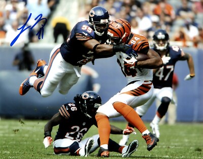 Lance Briggs Signed Autographed Chicago Bears 8x10 Photo LSCM COA #2 | eBay