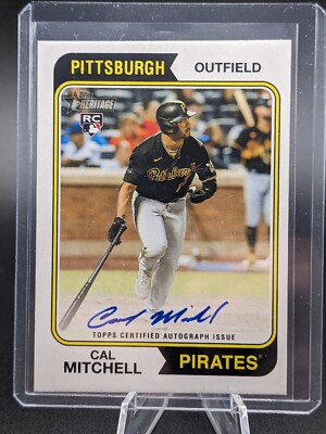 2023 Topps Heritage Cal Mitchell Real One Autograph Rookie On Card Auto ...