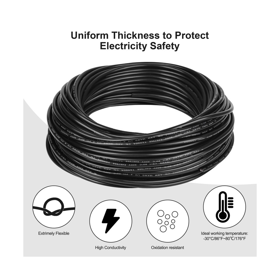 16 Gauge Electrical Wire 2 Conductor,16 AWG Electrical Wire Stranded ...