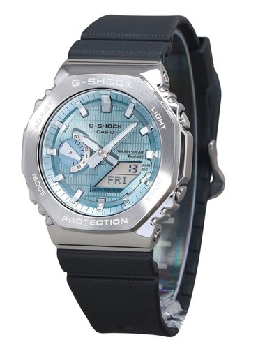 Casio G-Shock Ice Blue Dial Sports Tough Solar 200M Men's Watch GBM ...