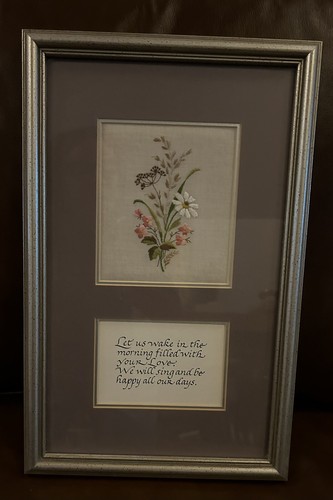 ISIDORE Framed & Matted Limited Edition Numbered Embroidered Flowers ...