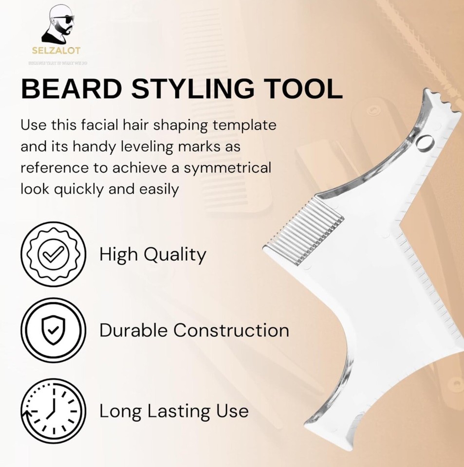 Beard Shaper for Men Beard Lineup Tool for Grooming Beard Guide Shaping ...