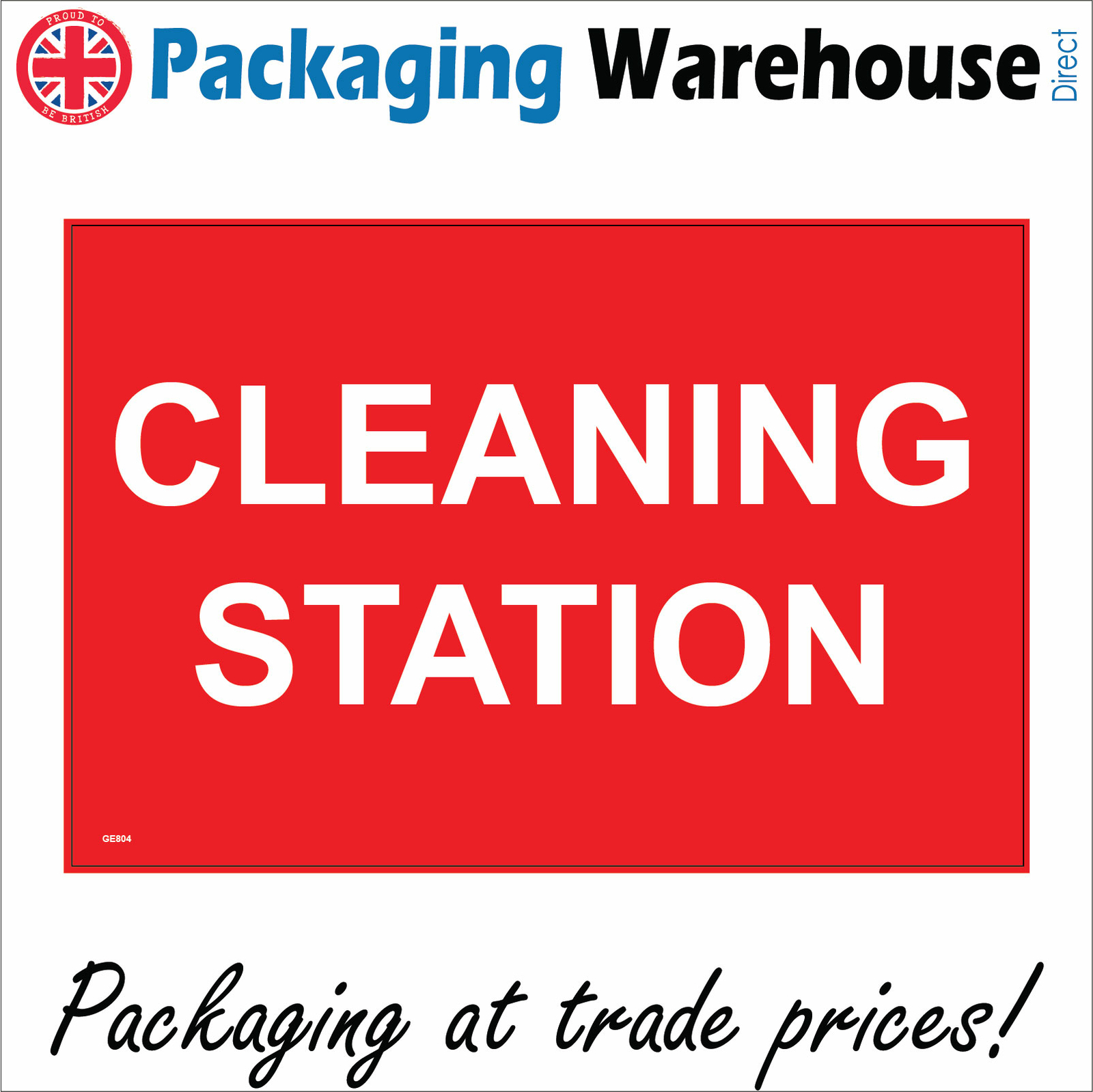 GE804 CLEANING STATION SIGN WORKPLACE HYGIENE BACTERIA HAND OFFICE ...