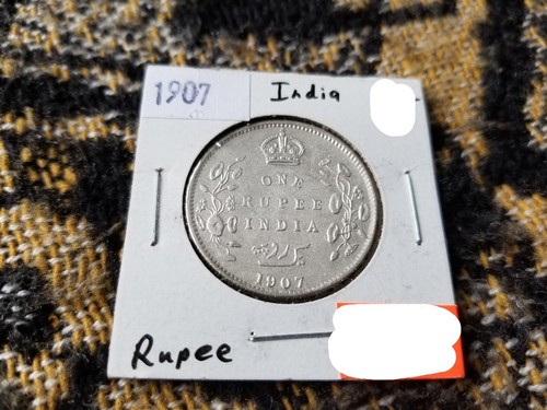 British India 1 Rupee 1907 Silver Circulated (Cleaned/Dipped) | eBay