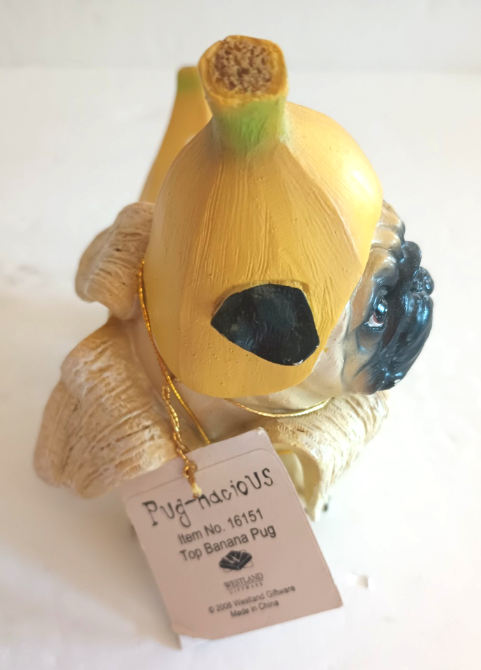 Westland Gifts Pugnacious Pug-nacious Banana Pug 2008 Retired #16151 | eBay