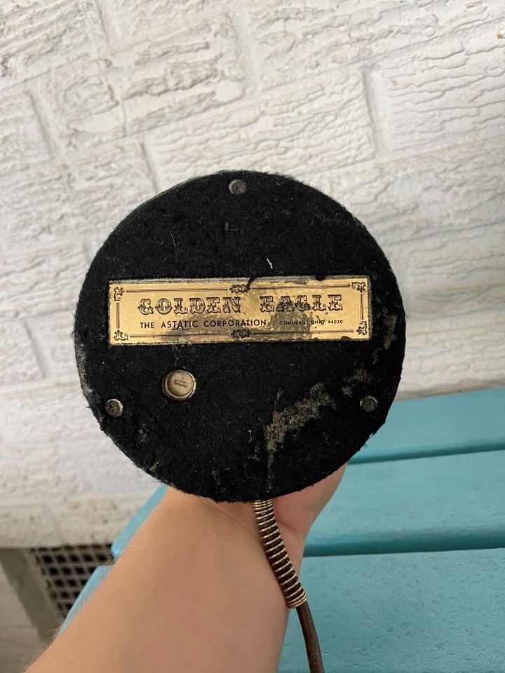 RARE GOLDEN EAGLE Astatic Model D-104 Microphone- 22 CARAT GOLD Plated ...