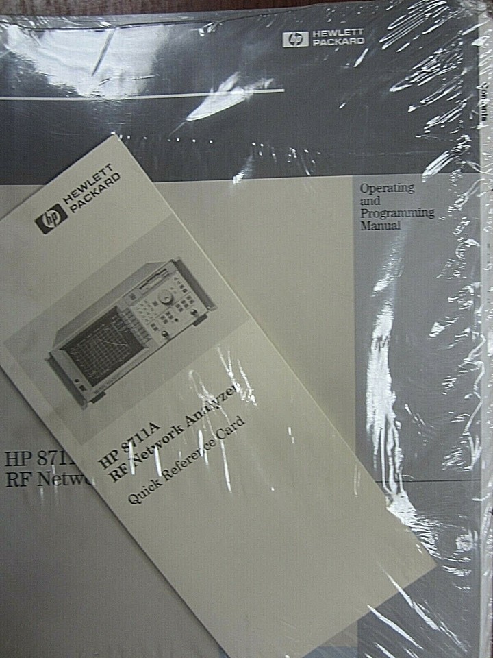 HP 8711A RF Network Analyzer Operating & Programming Guide 08711-90002 NEW | eBay