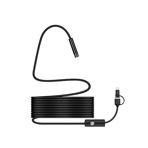 6LEDs Snake Endoscope Borescope 8mm Inspection USB Camera Scope For ...