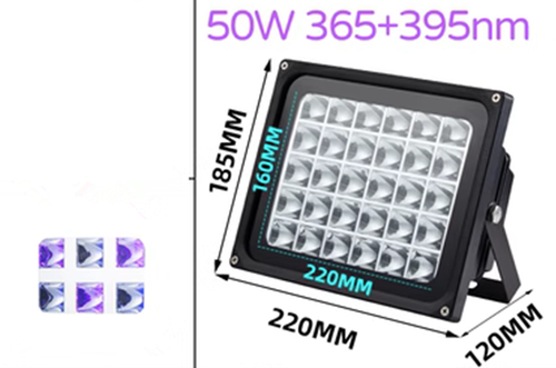 50W 365nm+395nm dual wavelength LED UV curing lamp AC110V-220V AU | eBay