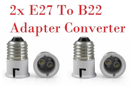 E27 To B22 Adapter Converter Lamp Light Bulb EDISON Screw E27 To ...