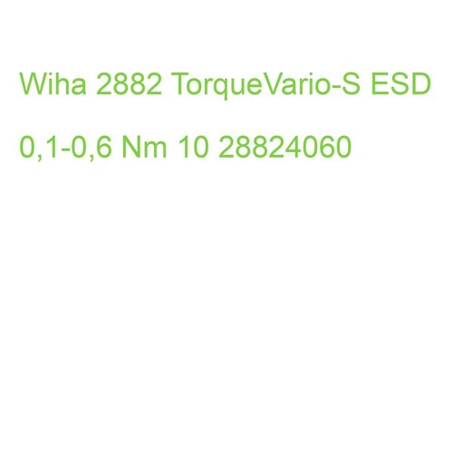 Wiha 2882 TorqueVario-S ESD 0,1-0,6 Nm 10 26865 (4010995268657) | eBay.de