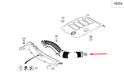 NEU MERCEDES-BENZ CLS C257 LUFTEINLASSSCHLAUCH A2640900500 ORIGINAL | eBay