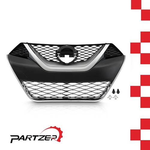 Front Chrome Black Bumper Grille Grill For 2016-2018 Nissan Maxima ...