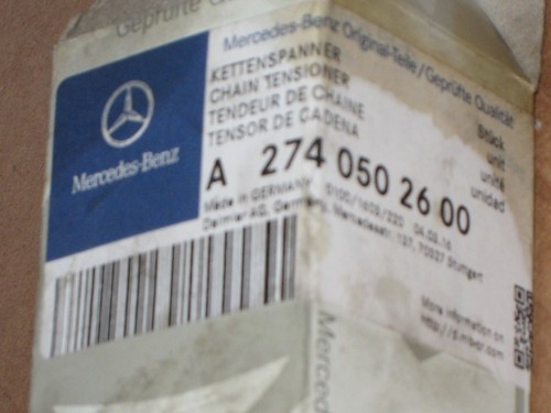 MERCEDES 2015 C300 | 2016 GLC300 ENGINE TIMING CHAIN TENSIONER ...