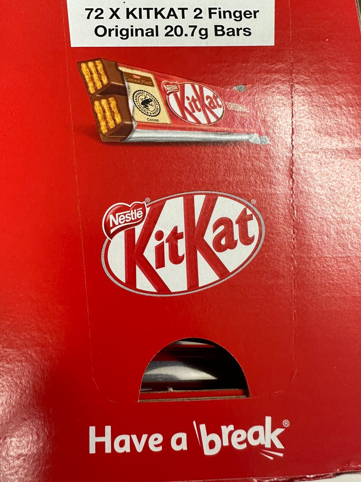 Nestle Kit Kat 2 Finger Chocolate Bars - 1x72 for sale online | eBay
