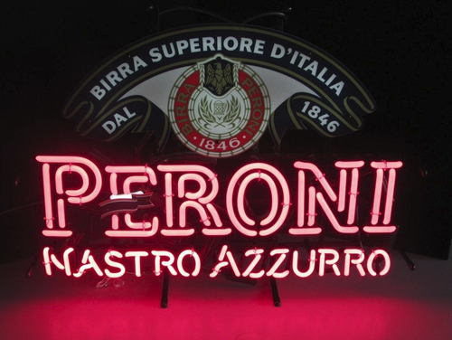 Peroni Nastro Azzurro Italy Beer 24"x20" Neon Sign Light Lamp Open Wall ...