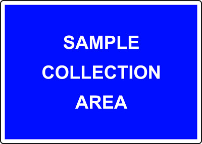 SAMPLE COLLECTION AREA 1 | Laminated Vinyl Decal Sticker Label | eBay