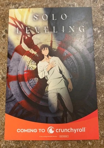 (2) Solo Leveling Promo Collectible Cards Anime Con Crunchyroll | eBay