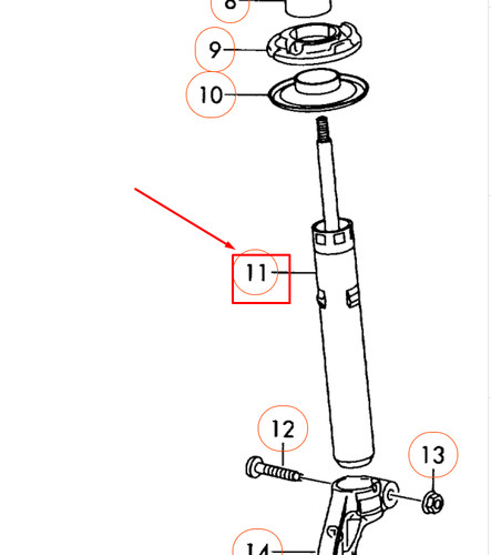 NEW AUDI A4 B8 FRONT GAS SHOCK ABSORBER 8K0413031BA OEM NO IMPORT ...
