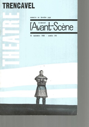 L'AVANT SCENE THEATRE N°295 - TRENCAVEL | eBay