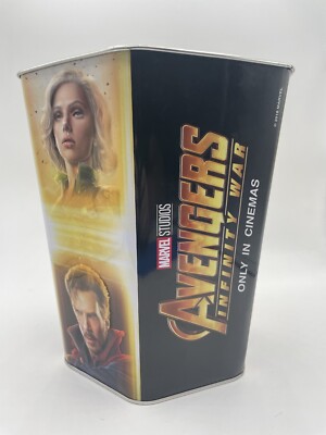 Marvel AVENGERS Infinity War Large Movie Popcorn Bucket Hexagonal 8x7 ...