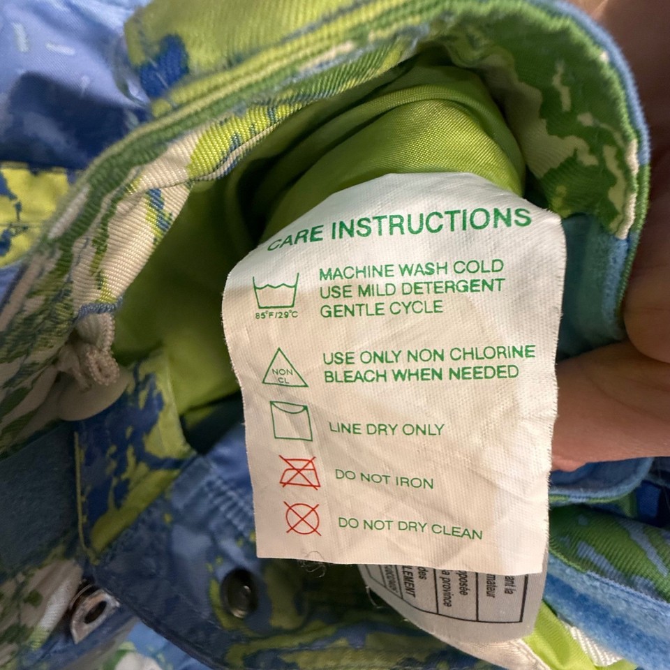 Obermeyer Alt3 Youth Ski Pants Malibu Print Size 14 Pockets Insulated ...