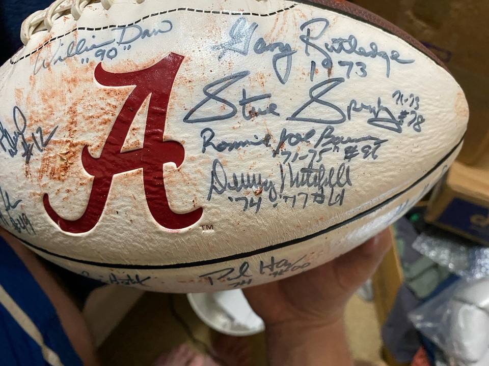 Alabama Crimson Tide Autograph Football Signed By Bama Alumni From Many ...