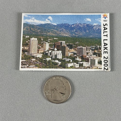 Salt Lake City Utah Olympics 2002 City Flat Travel Souvenir Fridge ...