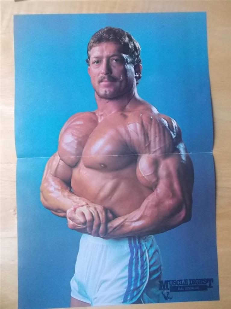 KAL SZKALAK muscle bodybuilding posing fitness poster | eBay