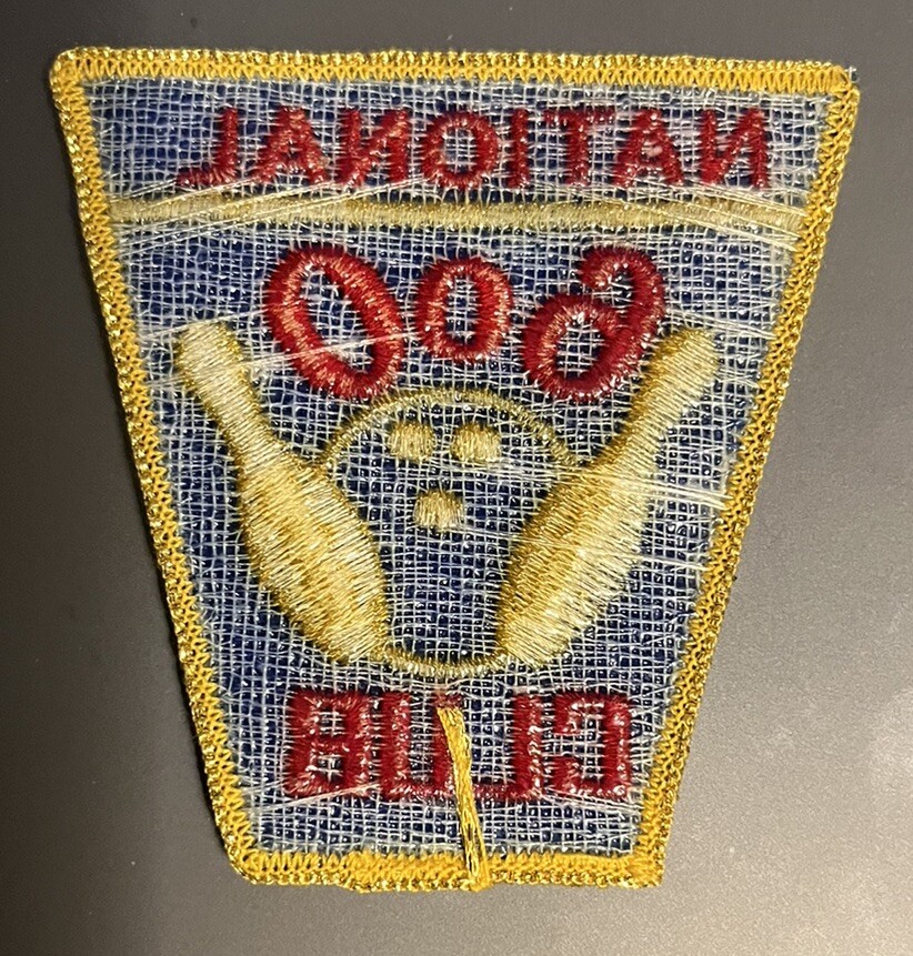 Bowling National 600 Club Patch w Gold Thread | eBay