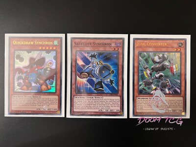 Yugioh “Synchron Support” UR 🟡 1st Ed LDS3-EN118, LDS3-EN117, LED6 ...