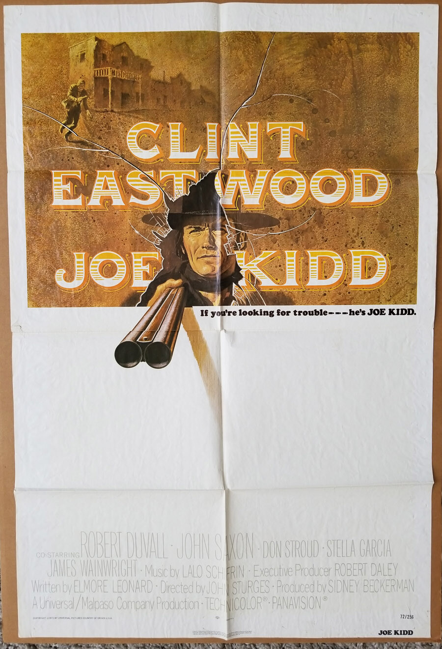 JOE KIDD MOVIE POSTER 1 Sheet ORIGINAL FOLDED 27x41 CLINT EASTWOOD ...