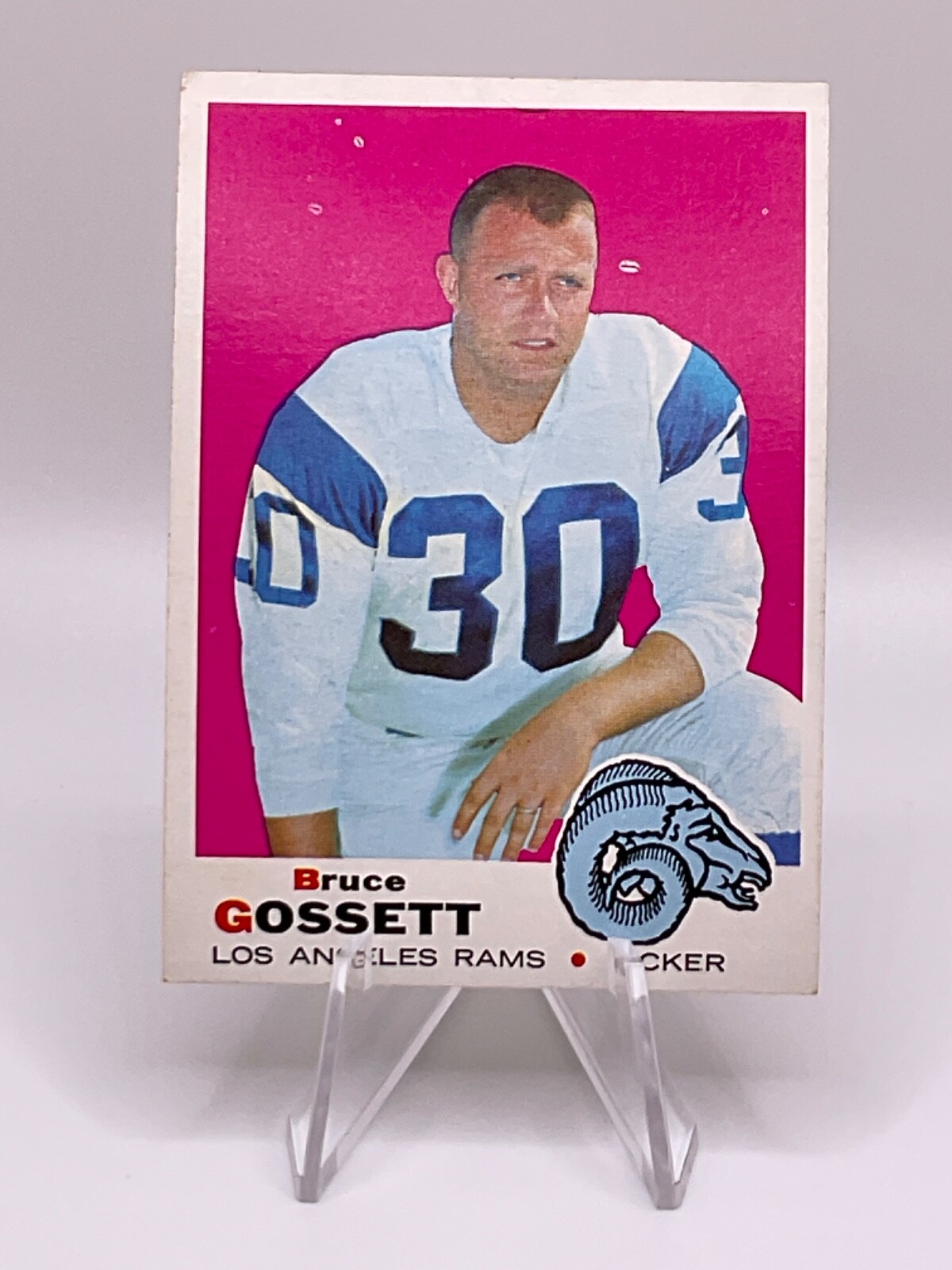 Bruce Gossett 1969 Topps Los Angeles Rams #194 1 Owner | eBay